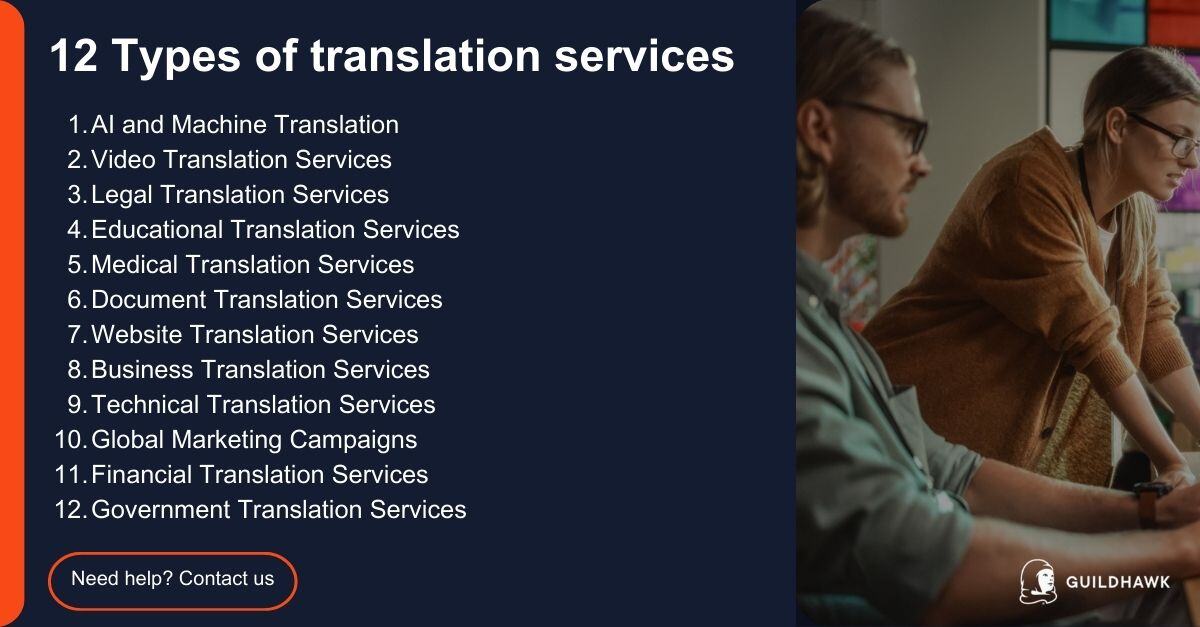 12 Types of Translation Services and Their Benefits