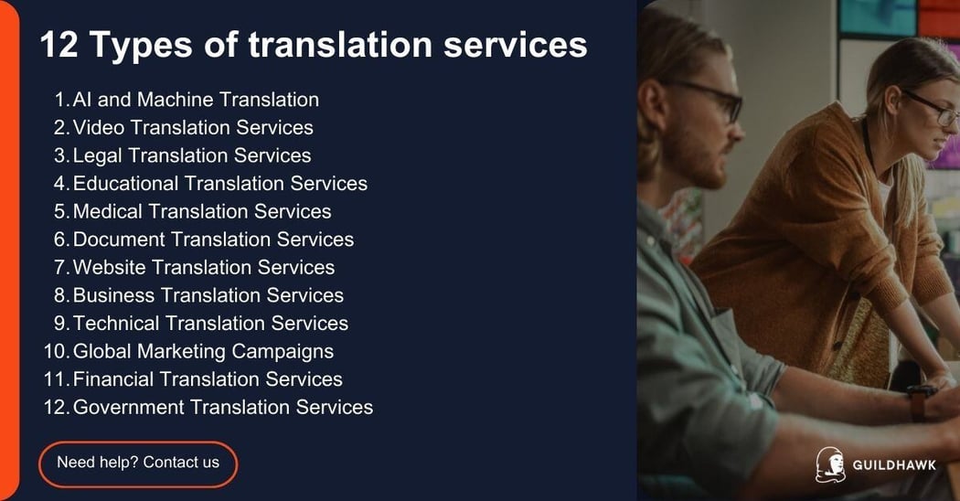 12 Types of Translation Services and Their Benefits